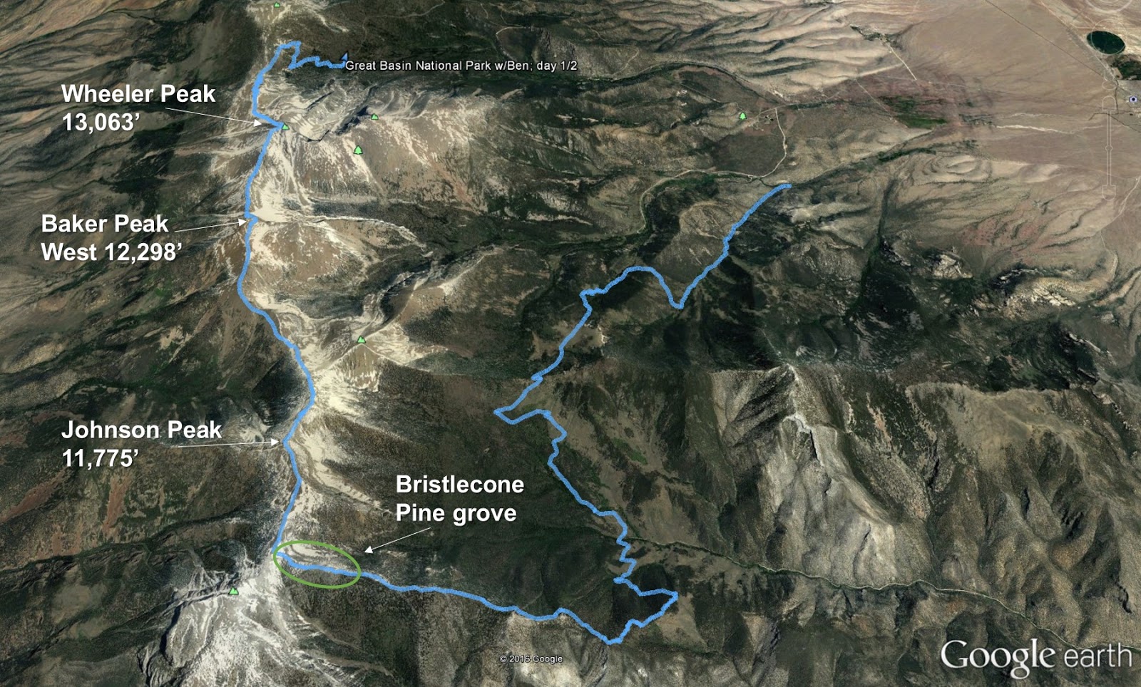 Great Basin National Park Map