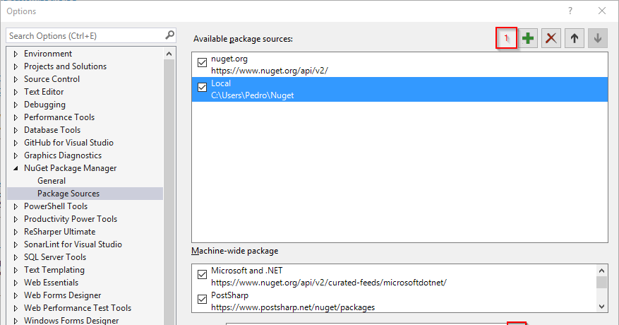 Pedro Magueija: How to add a Local Nuget package source to Visual ...