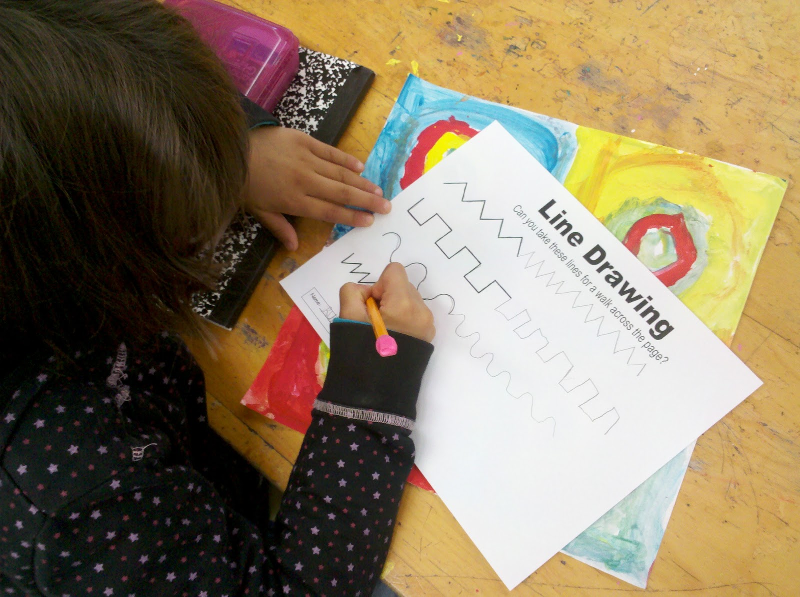 Bremer's Art Blog: 1st Grade Rassler/Nolan | Lines