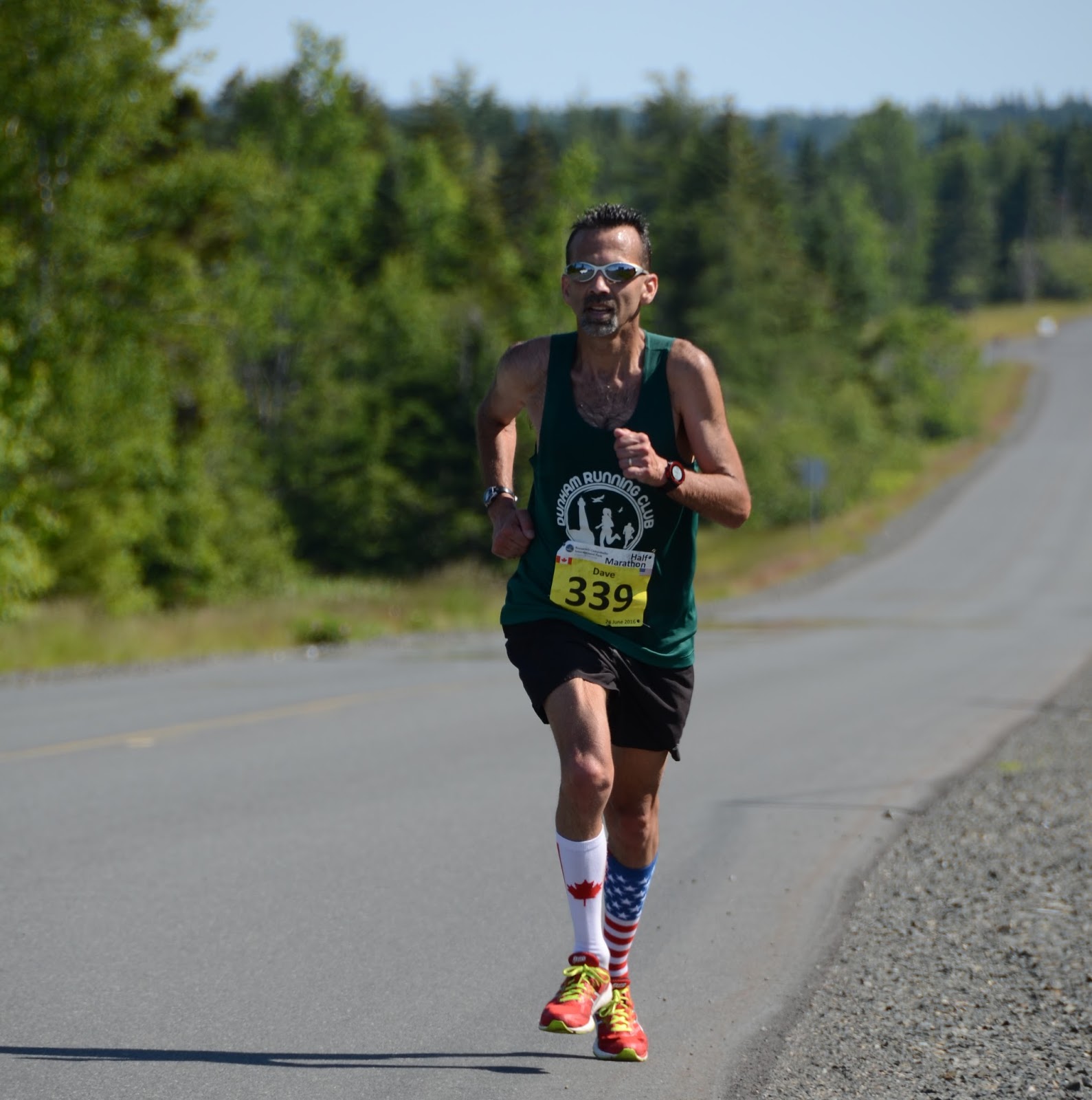 double d mountain runner: Bay of Fundy Half-Marathon
