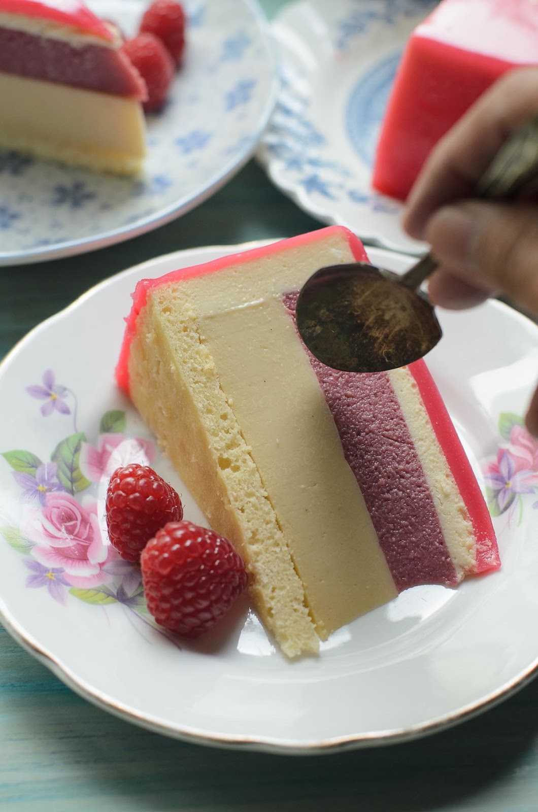Honey and Raspberry Entremet - Lisa's Lemony Kitchen