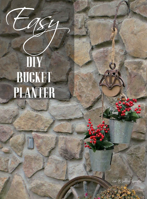 Farmhouse Pulley and Bucket Planter | Redo It Yourself Inspirations ...