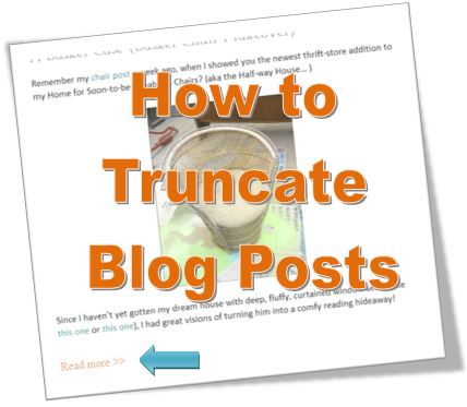A Heartful Home: The Truncation Talk-- Why, Where, and How!
