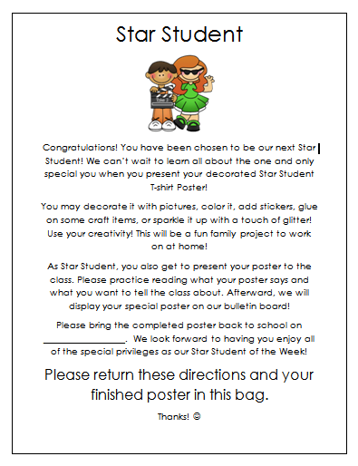 Creative Lesson Cafe: Star Student~ All About Me Posters!