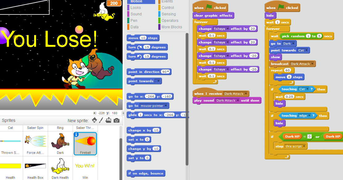 The Ideas of a Curious Mind: The Big Fight - A Scratch Project