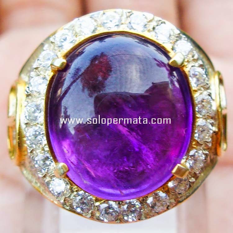 Batu Kecubung Ungu Kalimantan Super - sp096 | Batu Emerald Cut | Toko ...