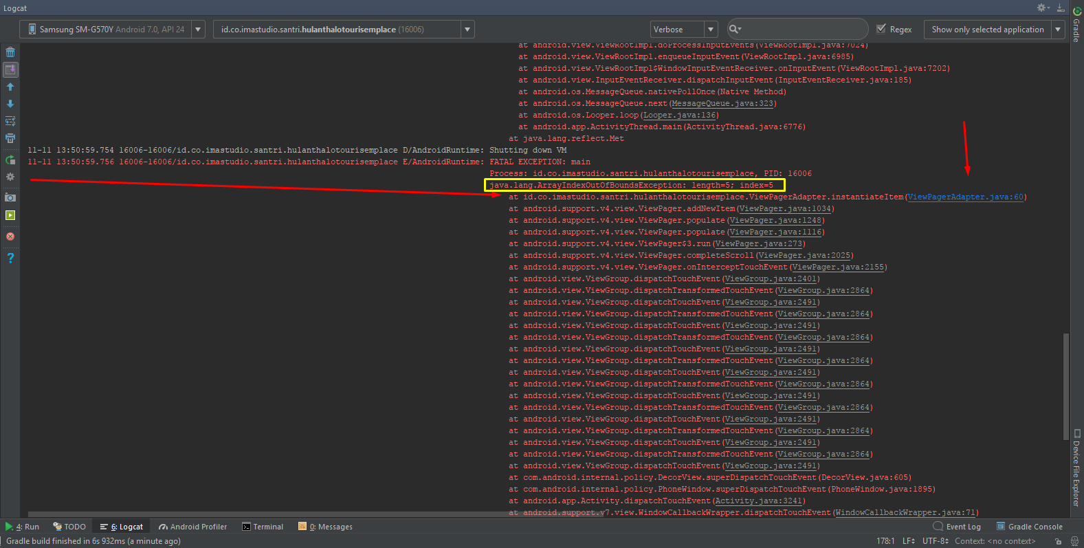 Javalangarrayindexoutofboundsexception Length5 Index5 61 ~ In