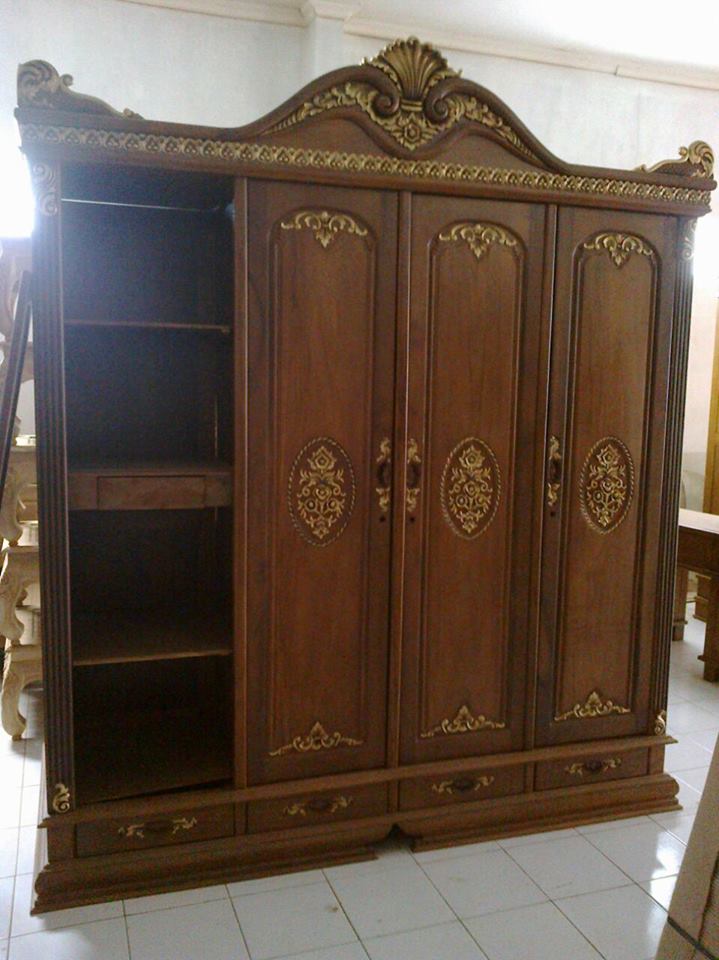 Lemari / Almari Pintu 4 Jati Minimalis | Cafe Mebel Jepara