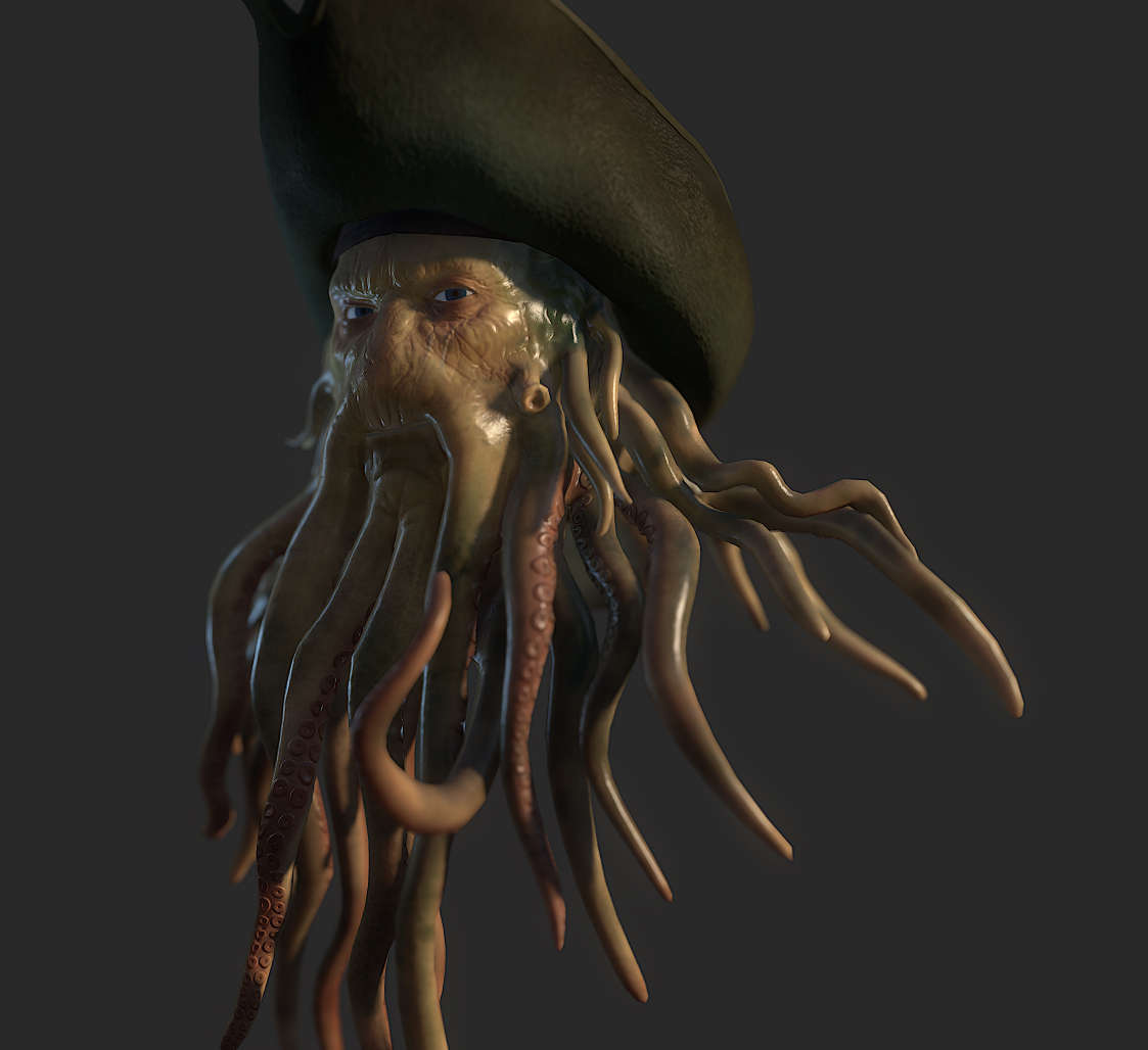 ADITYA PARAB - CG WORK: Davy Jones Model