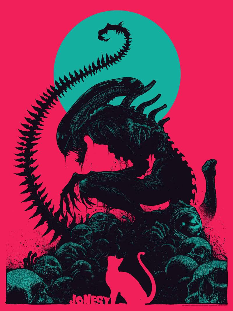 INSIDE THE ROCK POSTER FRAME BLOG: Godmachine Alien Jonesy Poster