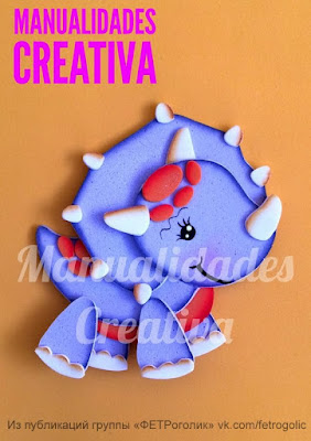 Coisinhas da Renata: Dinossauros em Eva....