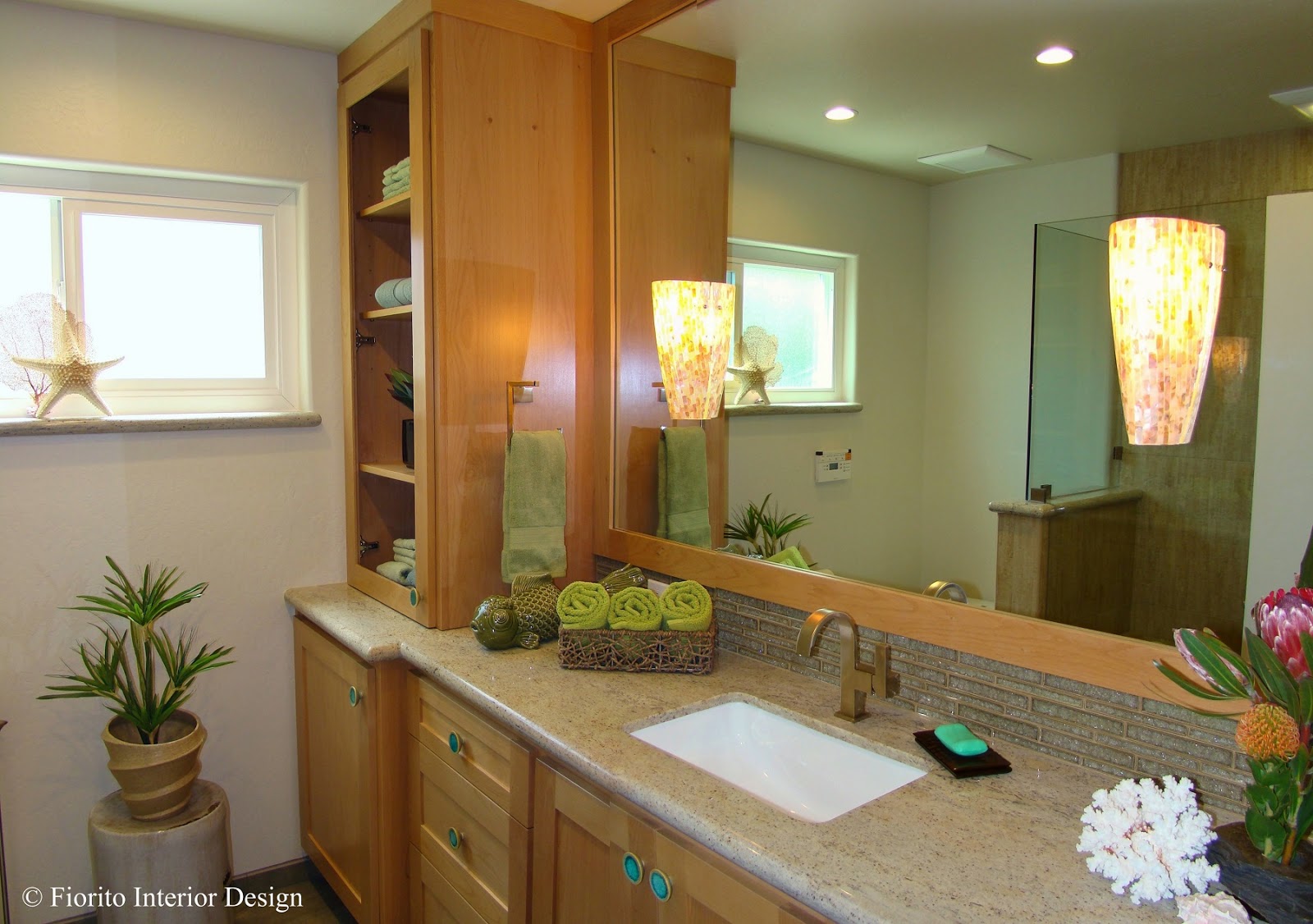 Fiorito Interior Design: An Island Bathroom by Fiorito Interior Design