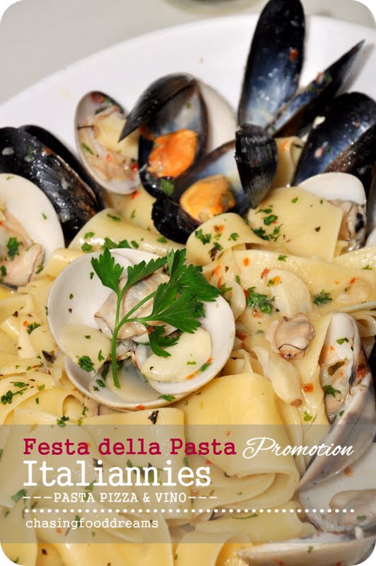 CHASING FOOD DREAMS: Italiannies: Festa della Pasta Promotion!