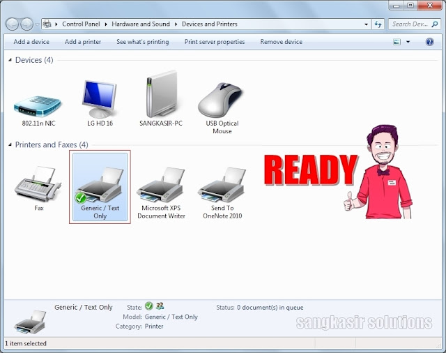 CARA SETTING PORT PRINTER KASIR GENERIC / TEXT ONLY