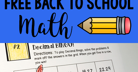 Kelly McCown: Back to School NO PREP Freebie 2018