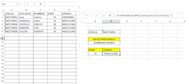 Portafolio Excel: Funciones de Búsqueda y Referencia