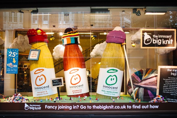 POP-professor: Etalage materiaal van Innocent