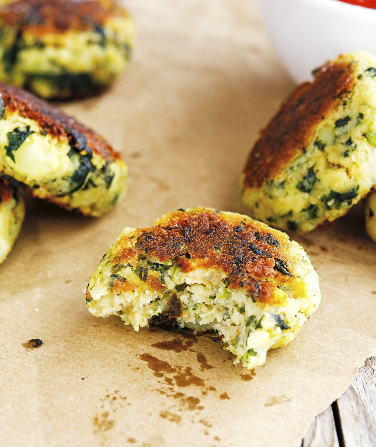 Garlicky Potato and Spinach Patties | The Iron You | Bloglovin’