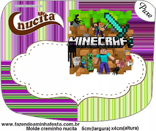 Minecraft Party Free Printable Candy Bar Labels. - Oh My Fiesta! for Geeks