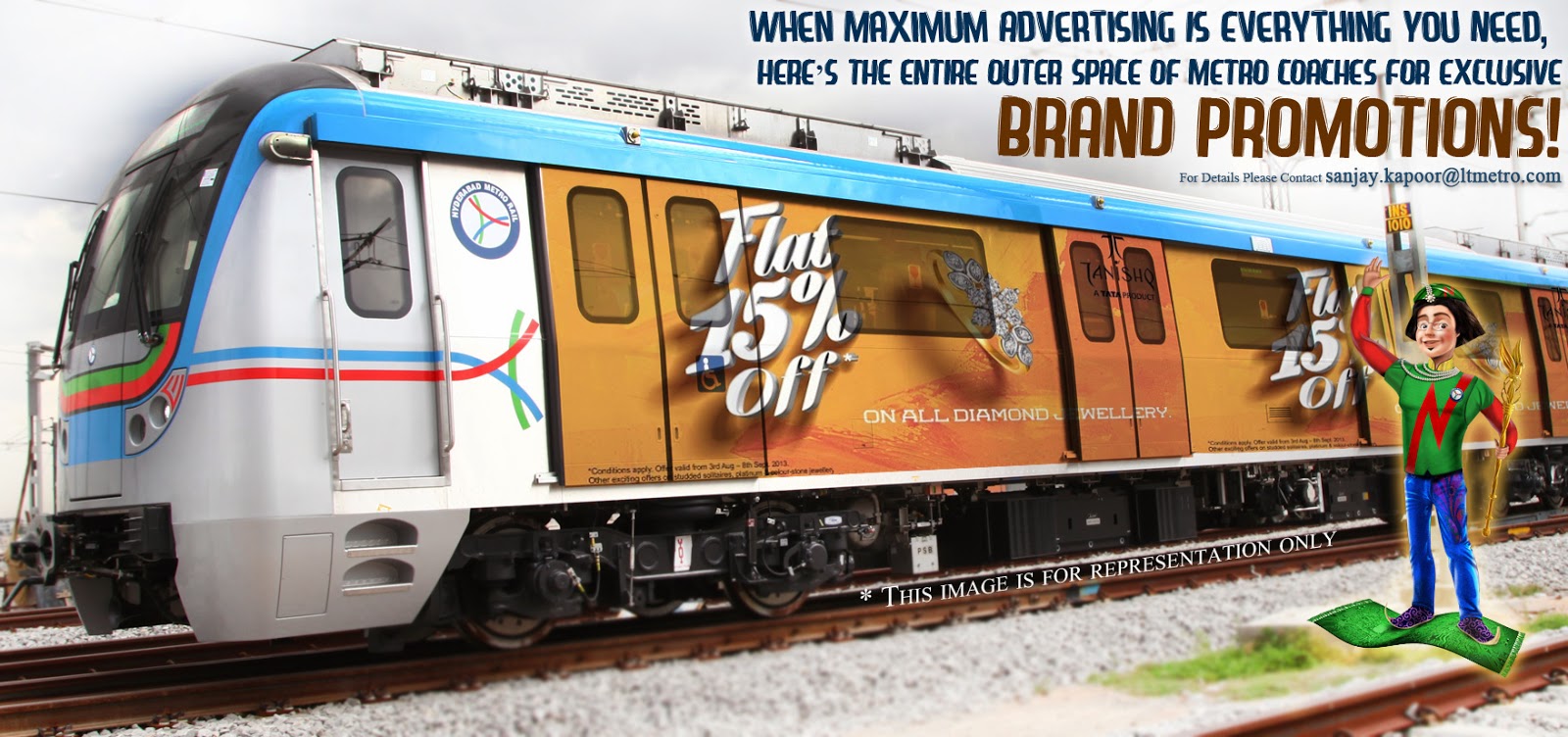 Hyderabad Metro Rail: Train Wrap
