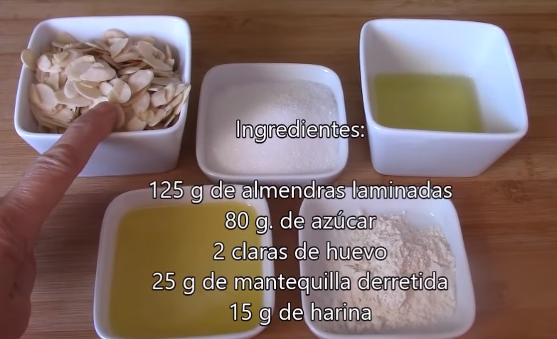 Tejas de Almendra de El Puerto de Santa María - El dulce paladar