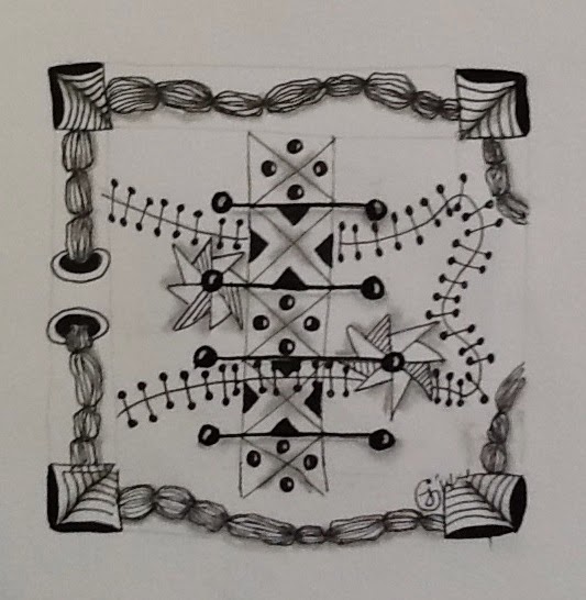 Tickled To Tangle: "It's a String Thing" #32 Tiles