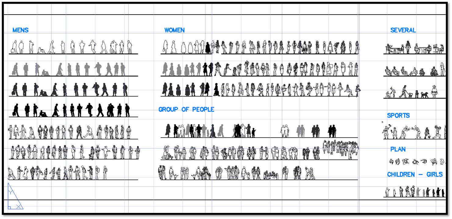 CAD BLOCKS PEOPLE dwg - Cad Libraryy