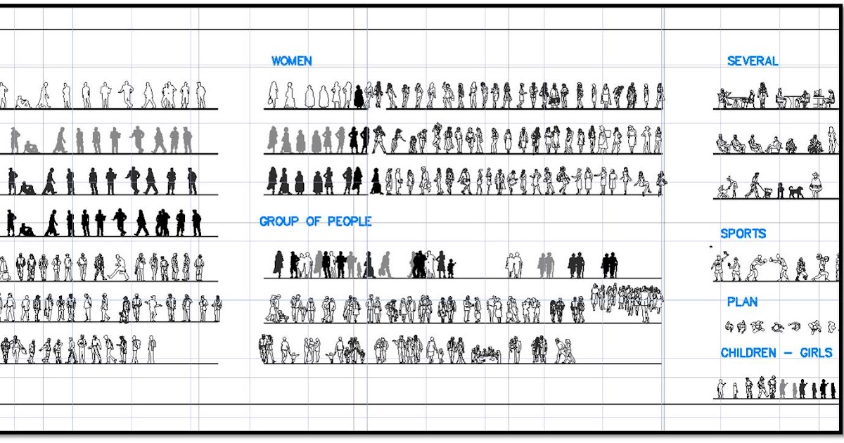 CAD BLOCKS PEOPLE dwg - Cad Libraryy