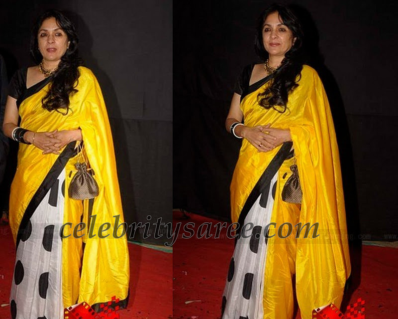 Neena Gupta in Masakali Sari - Saree Blouse Patterns