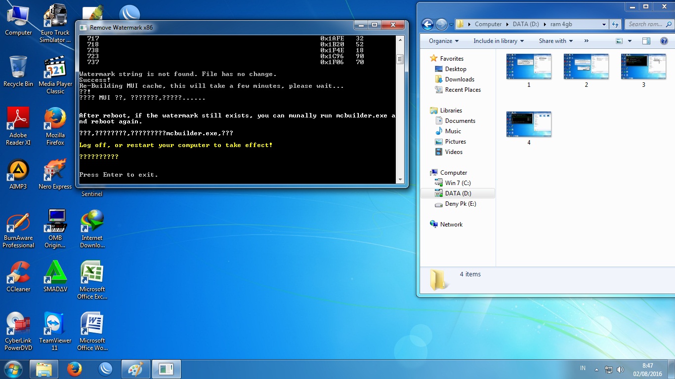 Cara membuat windows x32 membaca Ram 4gb atau lebih besar lagi ~ Esa ...