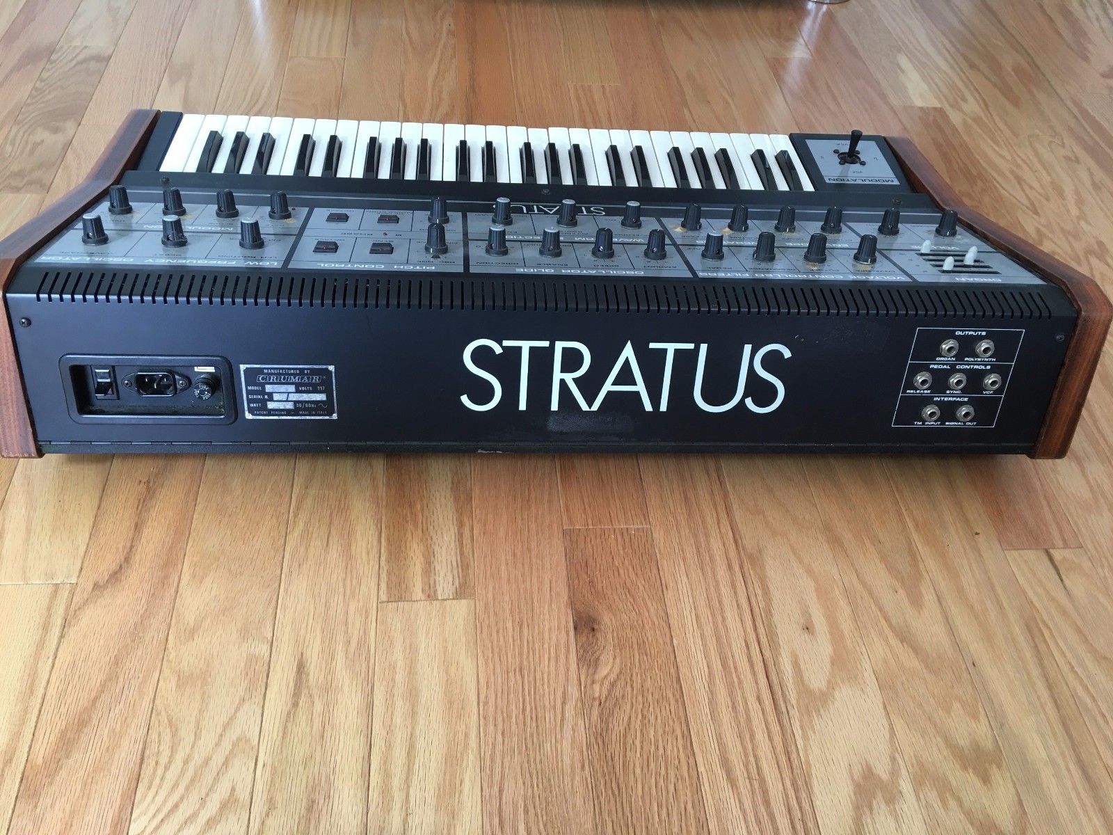 MATRIXSYNTH: CRUMAR STRATUS SYNTHESIZER/ORGAN