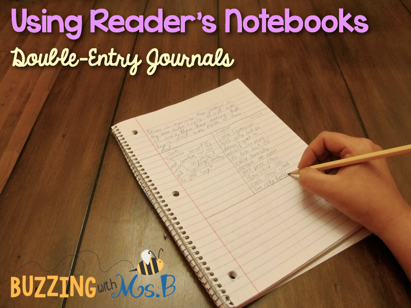 Responding to Reading: Double-Entry Journals* Freebie! - Buzzing with Ms. B