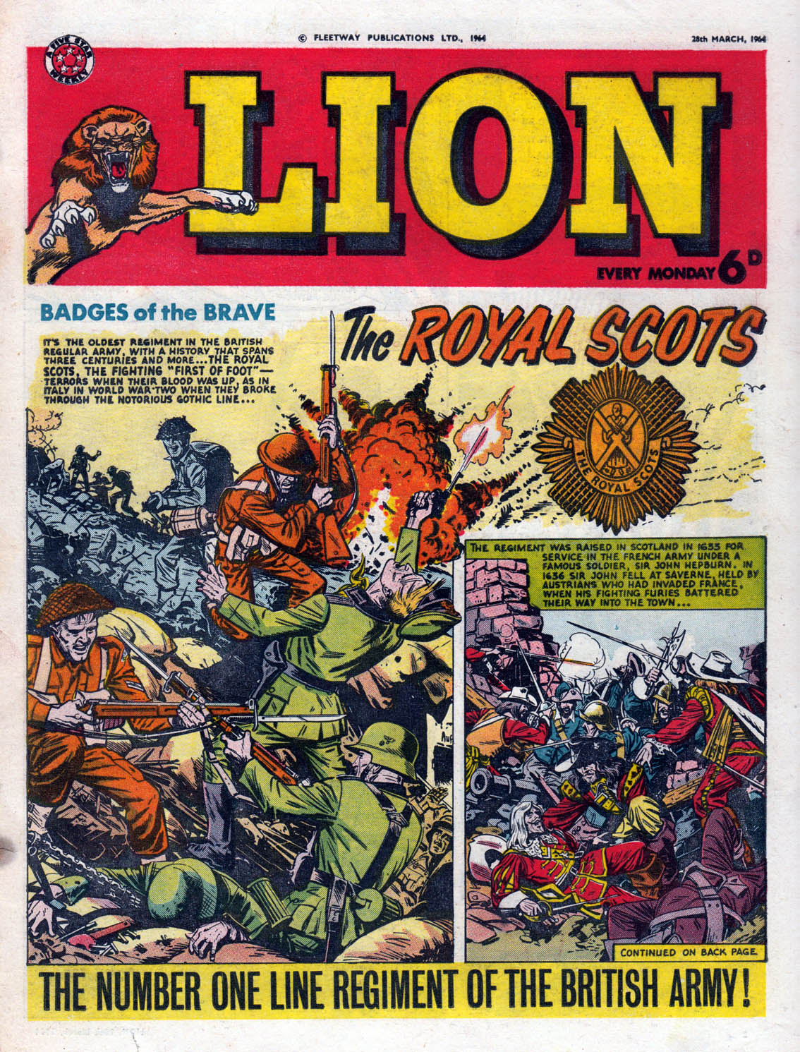BLIMEY! The Blog of British Comics: This week in 1964: LION