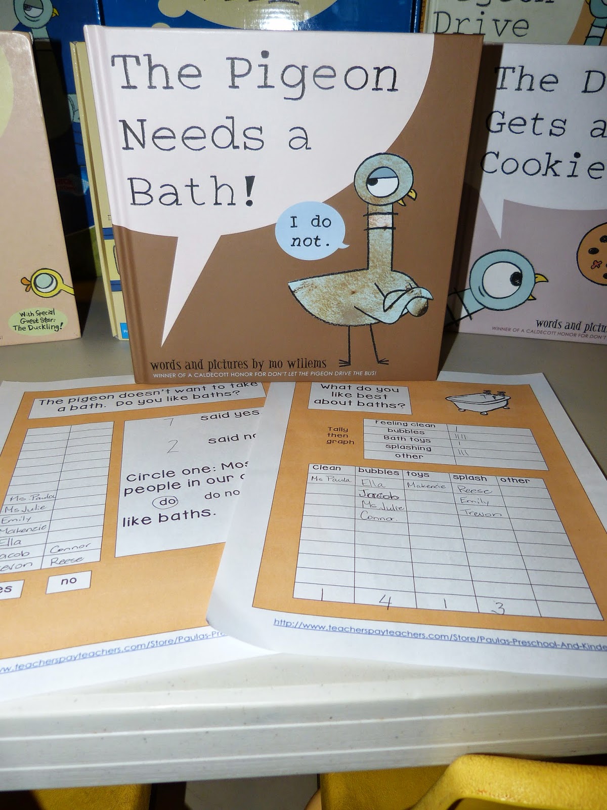 Paula's Primary Classroom: Pigeon week - the Mo Willems books come to life!