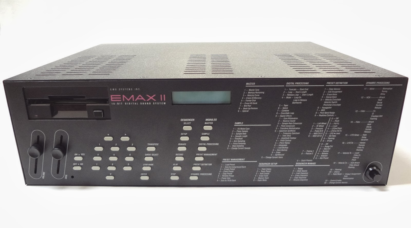 MATRIXSYNTH: E-MU EMAX II 16-bit Sampler Synth Rack with Disks ...