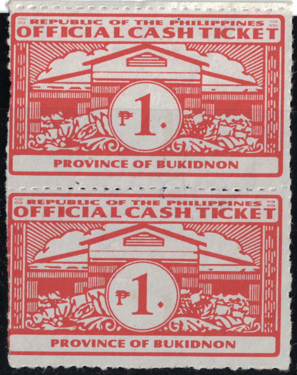 Philatelic Philippines: Official Cash Ticket : Bukidnon