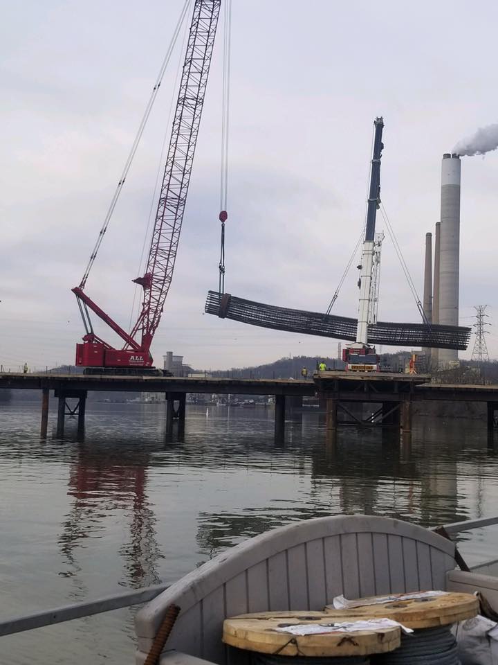 Industrial History: New Bridge over Ohio River at Wellsburg, WV, Bridge