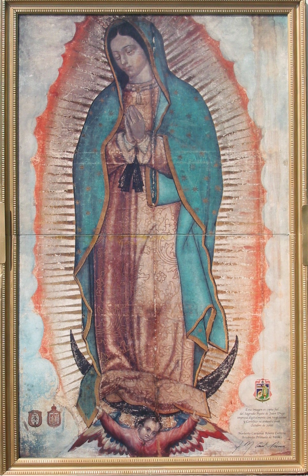 San Juan Diego y la Virgen de Guadalupe