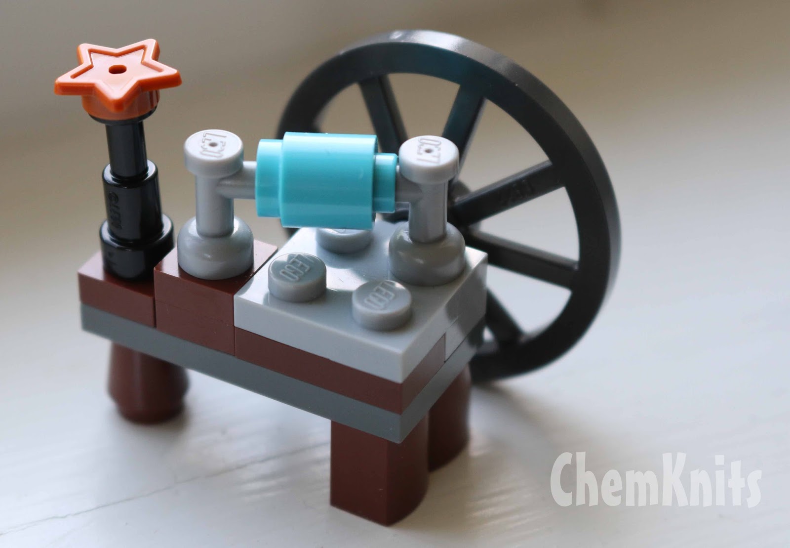 ChemKnits: A Lego Spinning Wheel