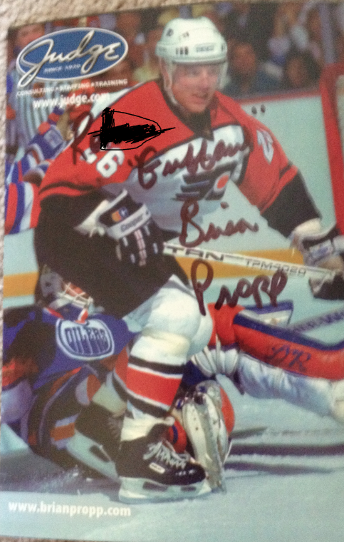 RO'S HOCKEY AUTOGRAPHS: Brian Propp