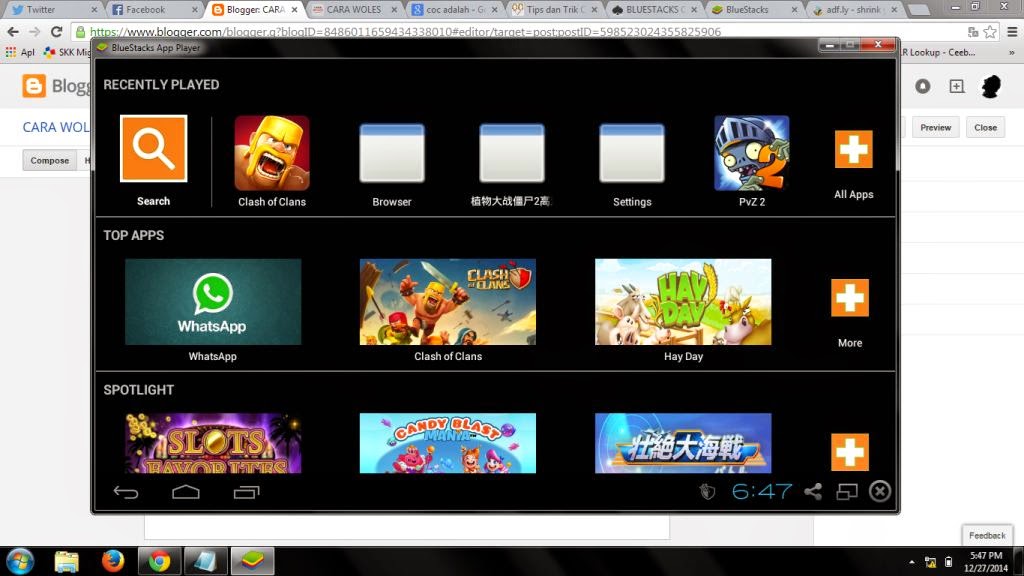 Cara main game COC di laptop atau PC - CARA WOLES