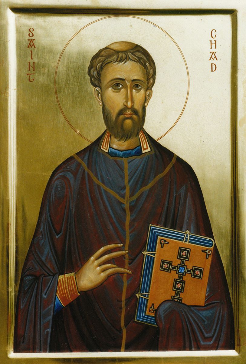 μικρό ωρολόγιο: Άγιος Chad (Τσάντ) Επίσκοπος της Mercia (Lichfield).