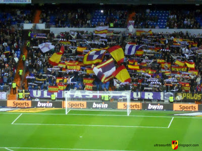 Ultras on tour: Ultras Sur, pioneros en España