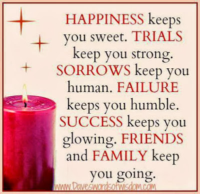 Happiness keeps you sweet. Trials keep you strong. Sorrows keep you ...