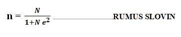 Rumus Slovin