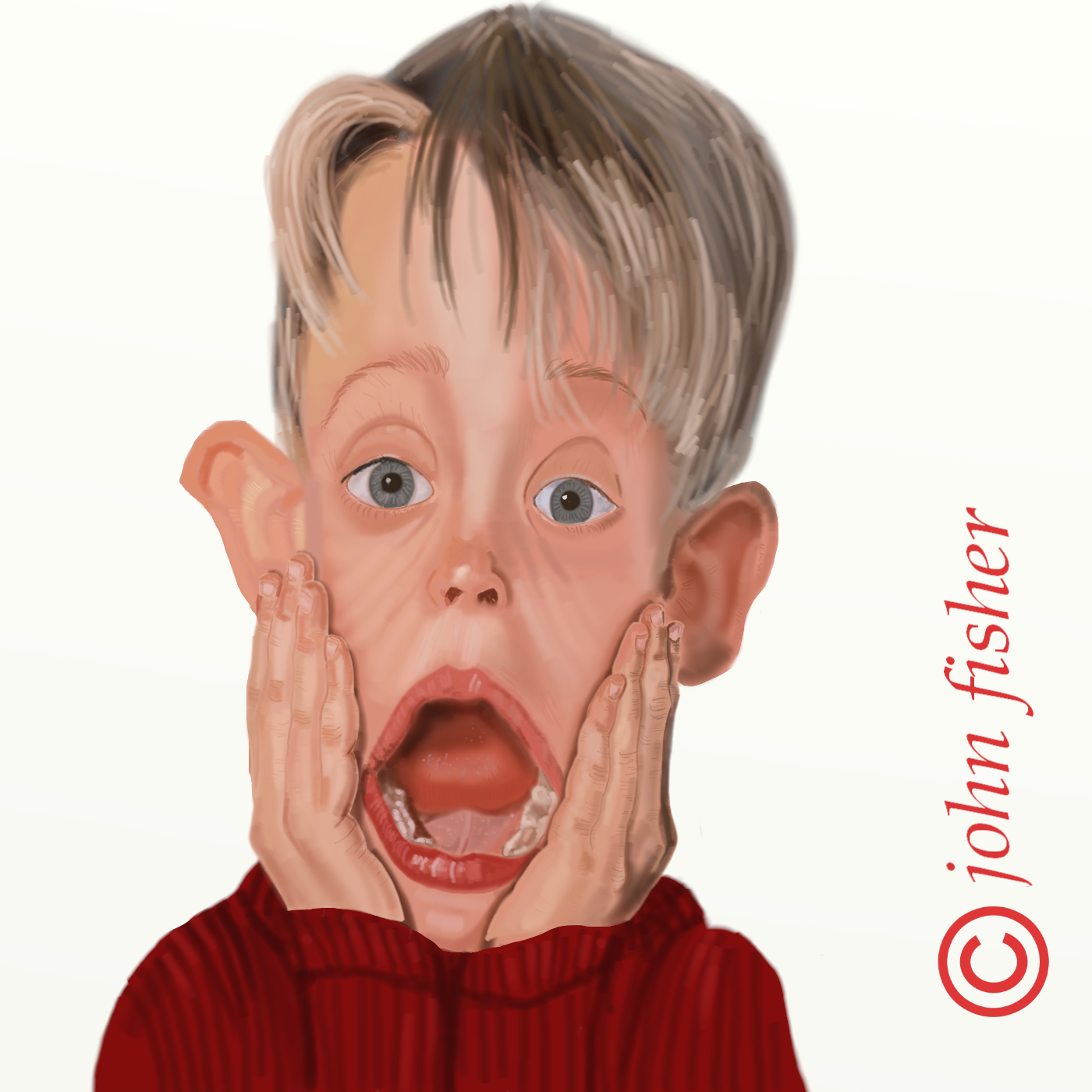 The Art of John Fisher: Macaulay Culkin..
