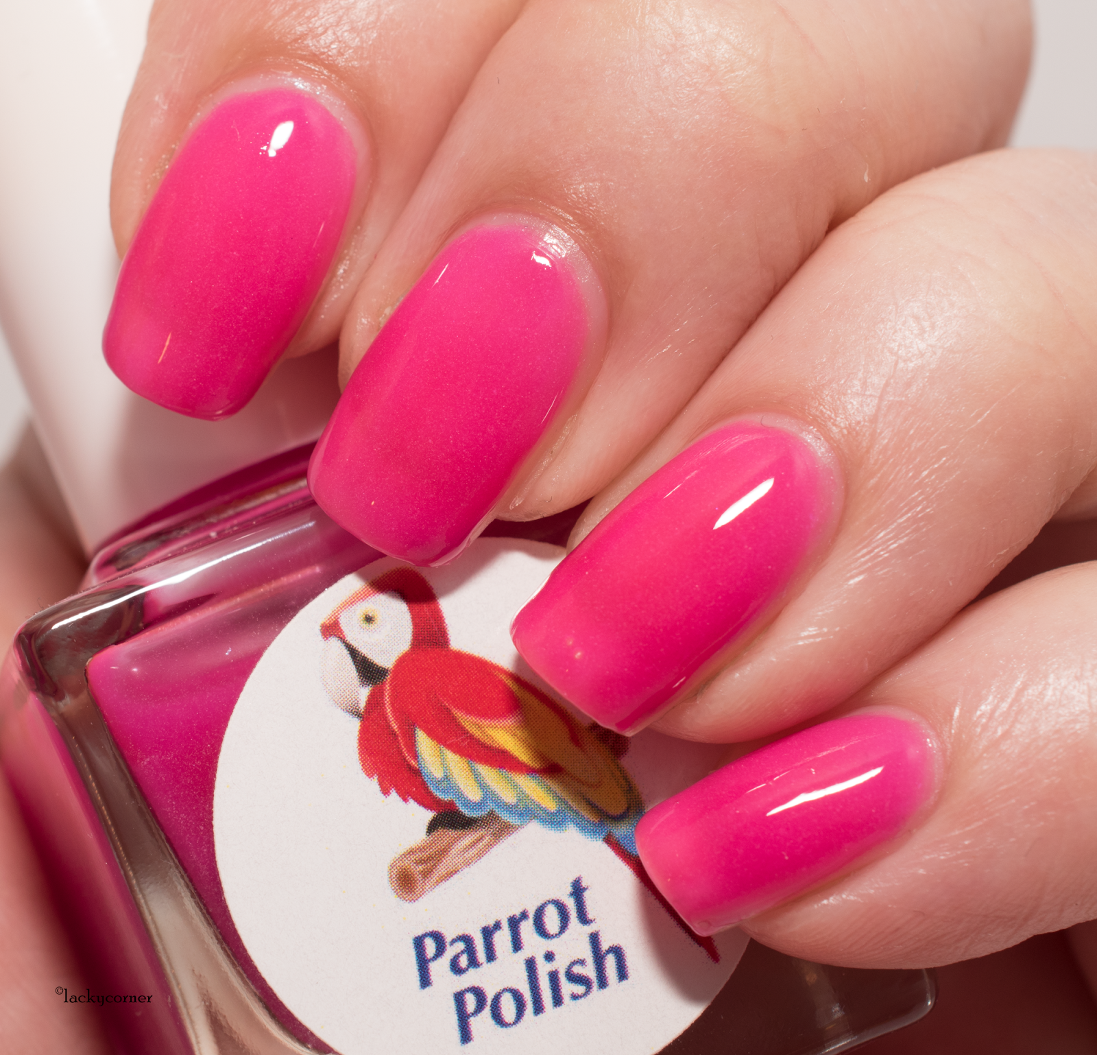 Lacky Corner: Reader's Choice - Parrot Polish Plum Crazy Glow