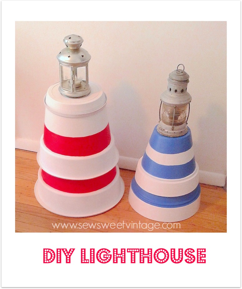 Sew Sweet Vintage: DIY lighthouse