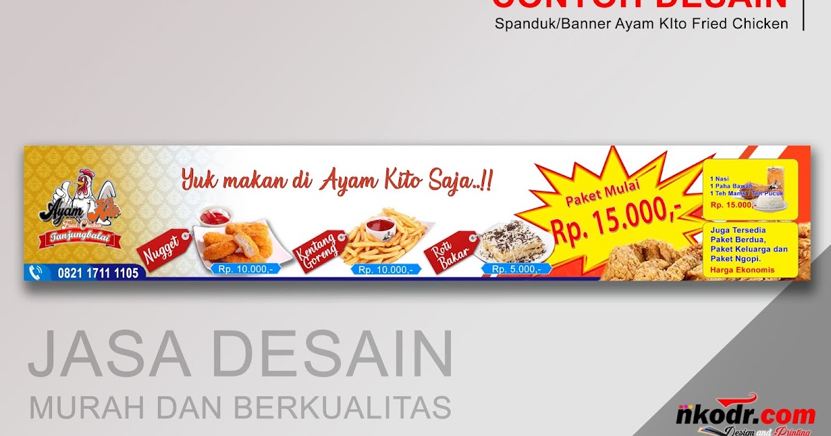 Desain Banner Sempol Ayam