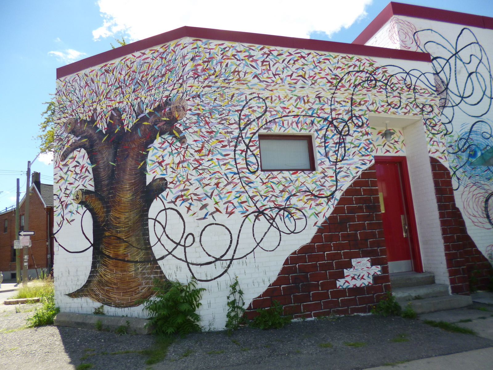 oreneta aground (but missinaibi's afloat!): Random street art